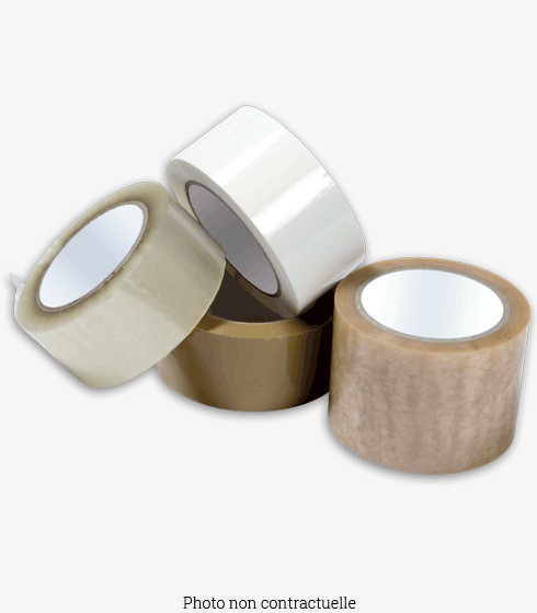 Adhésif PP Acrylique Transparent 25µ 48mmx100m